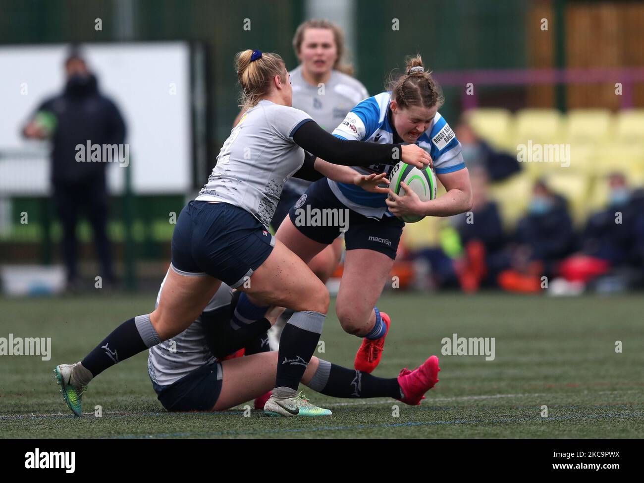 Beth Blacklock of Darlington Mowden Park Sharks and Lauren Delany and ...