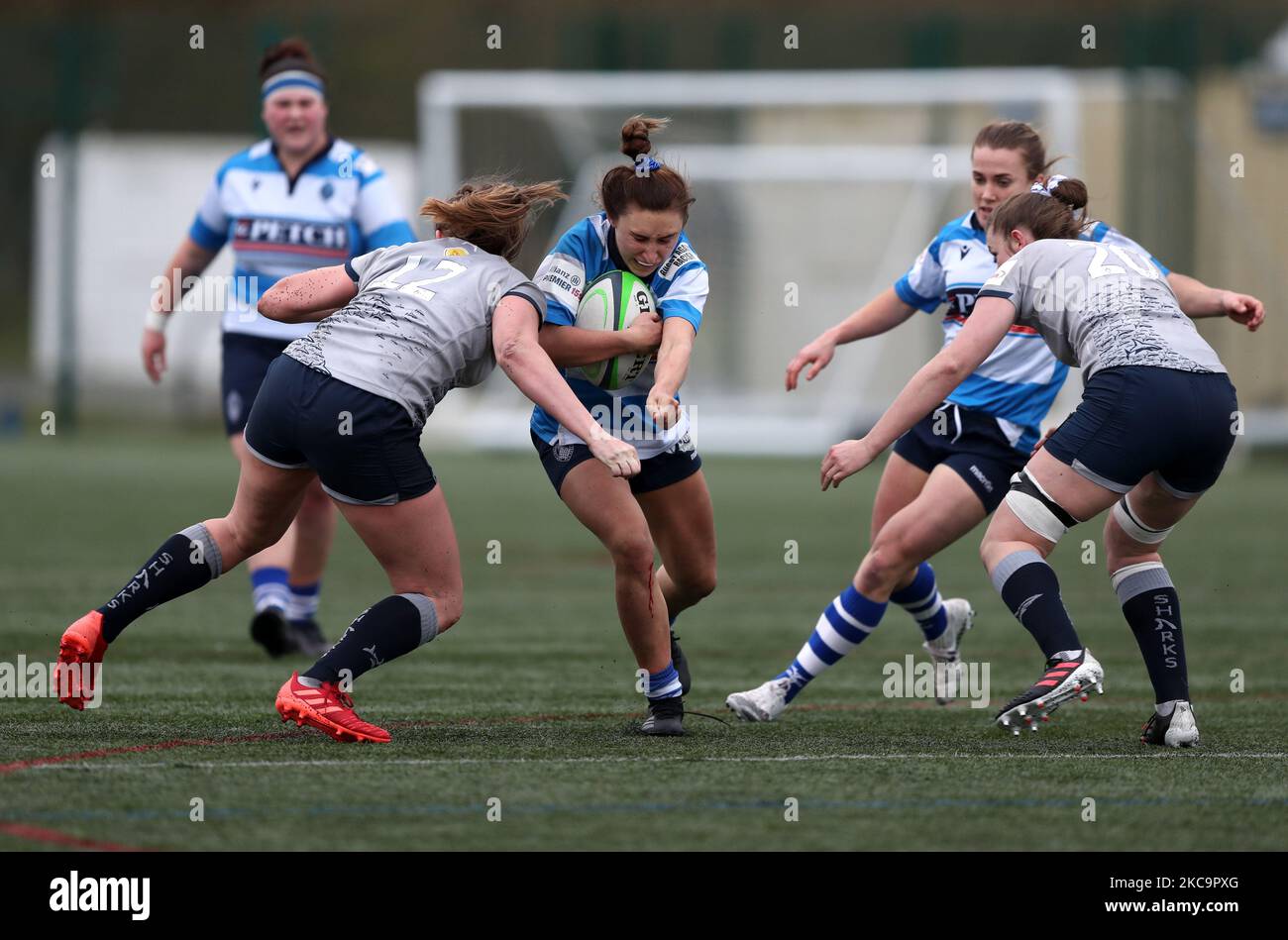 Jess Dadds of Darlington Mowden Park Sharks and Hollie Bawden and ...