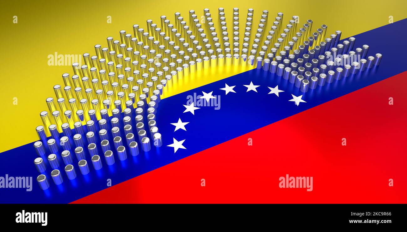 Venezuela flag - voting, parliamentary election concept - 3D ...