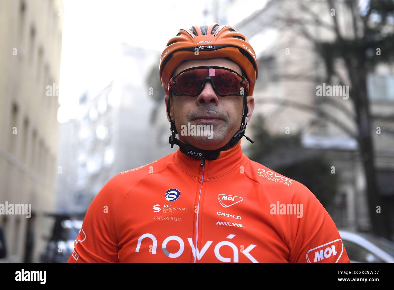 Carol-Eduard Novak Romanian Youth and Sports Minister trains by bicycle ...