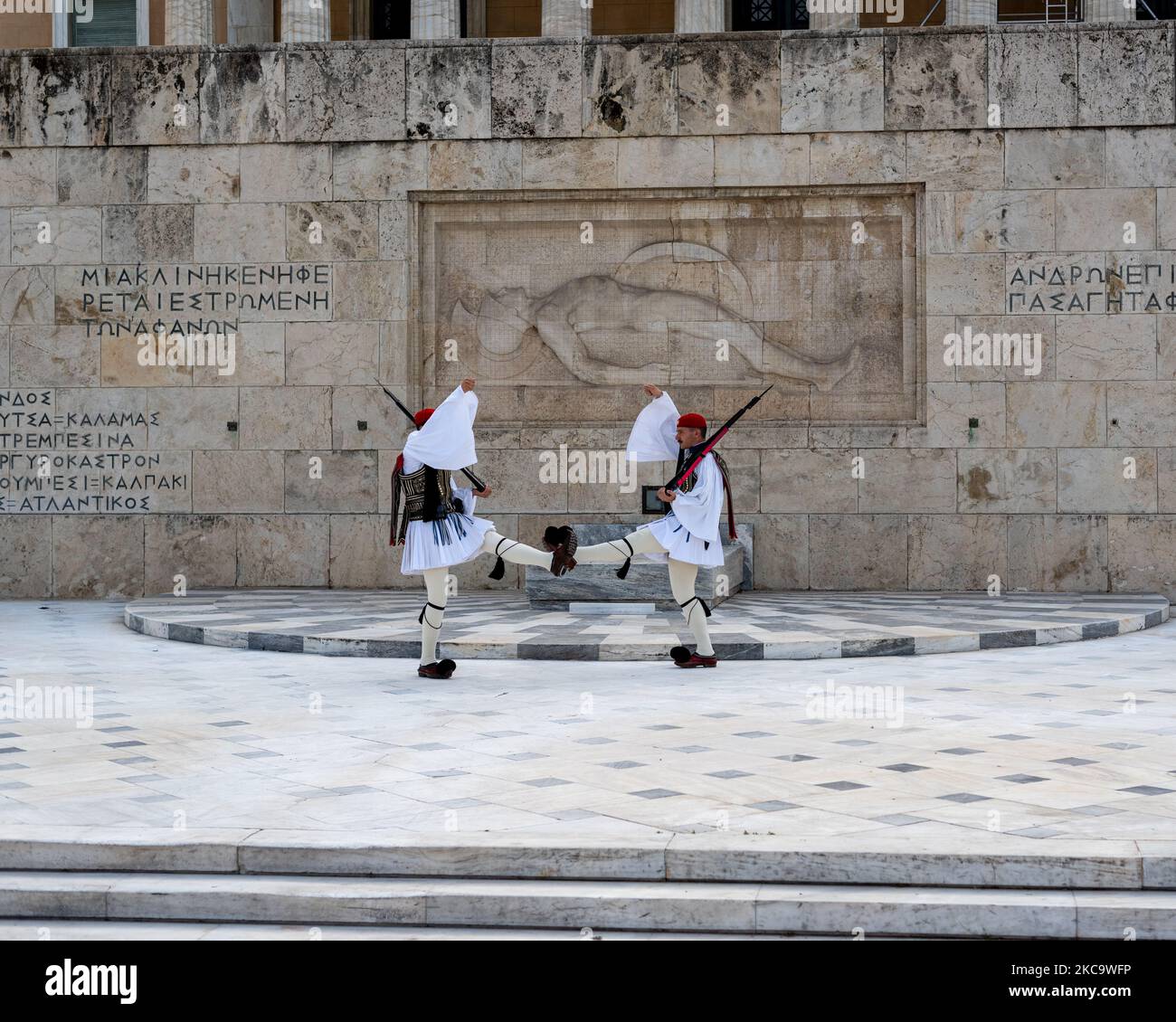 Athens, Greece - Change of Guards in front of Parliament Stock Photo ...