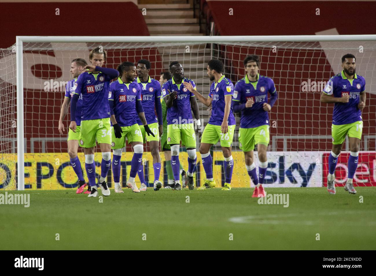 during the Sky Bet Championship match between Middlesbrough and Bristol ...