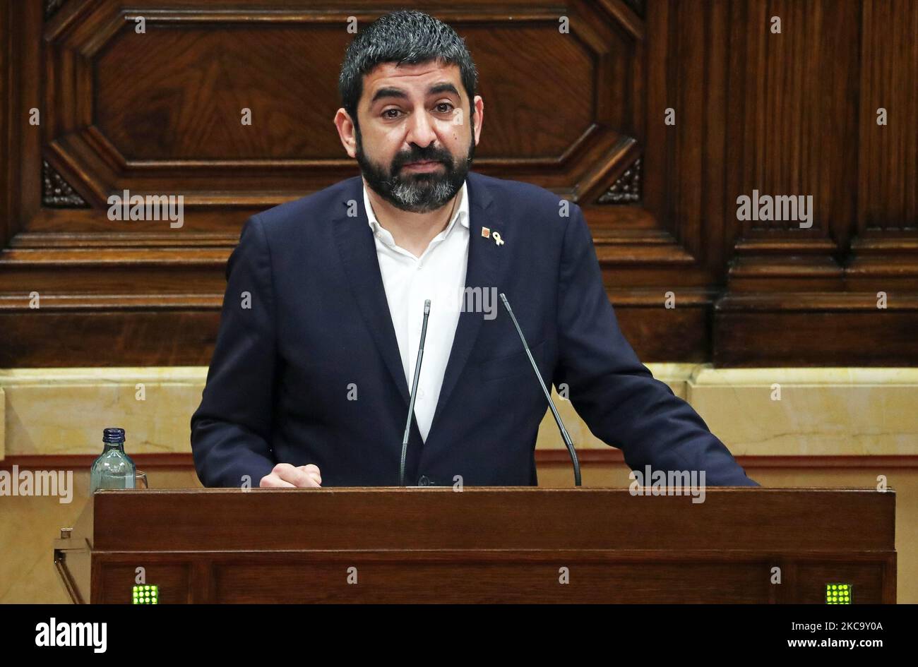 The Labor Counselor, Chakir El Homrani, during the session of the ...