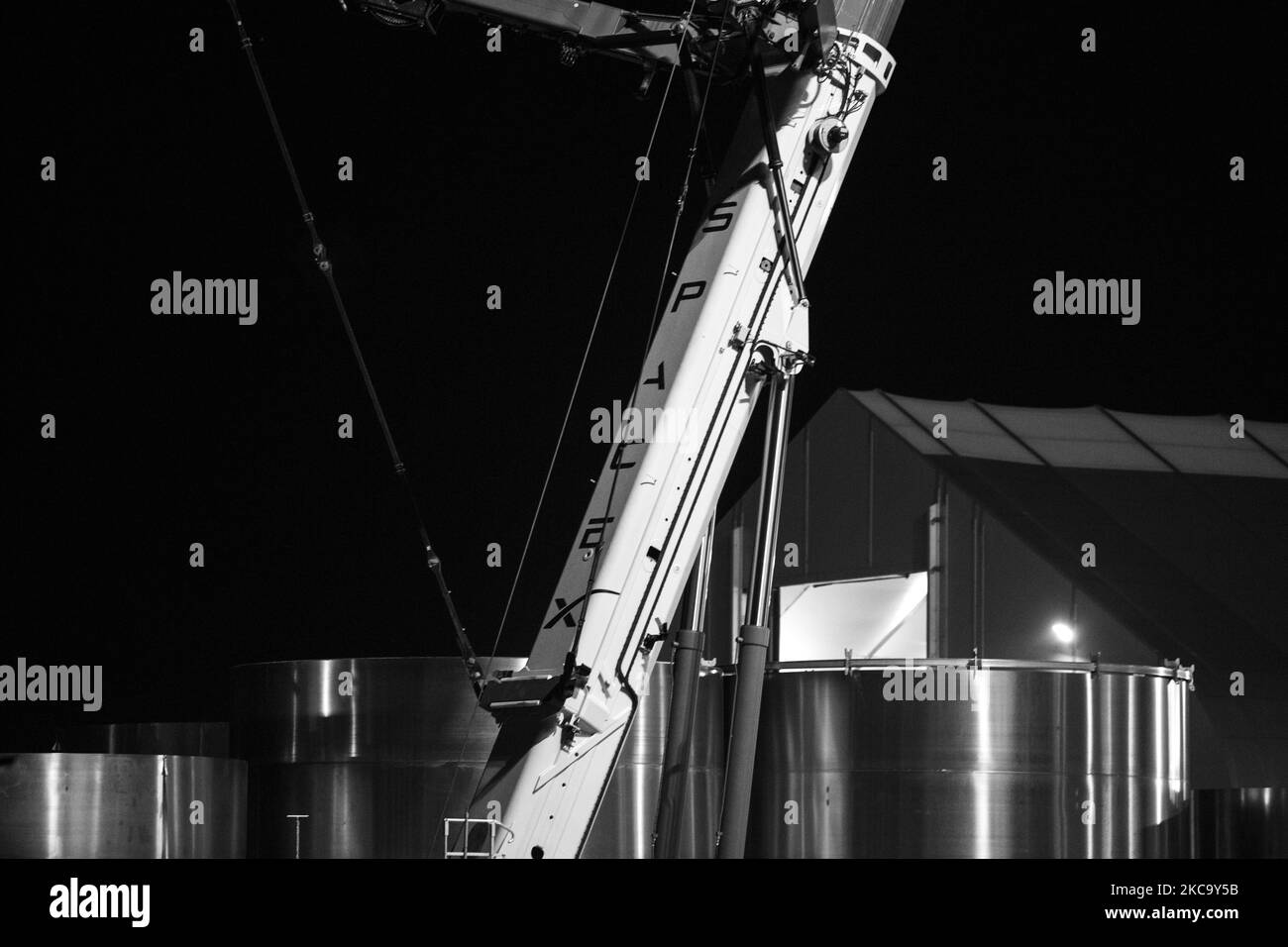 Spacexs south texas campus Black and White Stock Photos & Images - Alamy