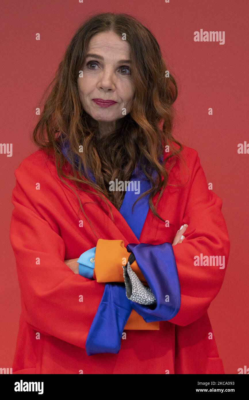 The actress Victoria Abril poses during the masterclass of the Feroz ...