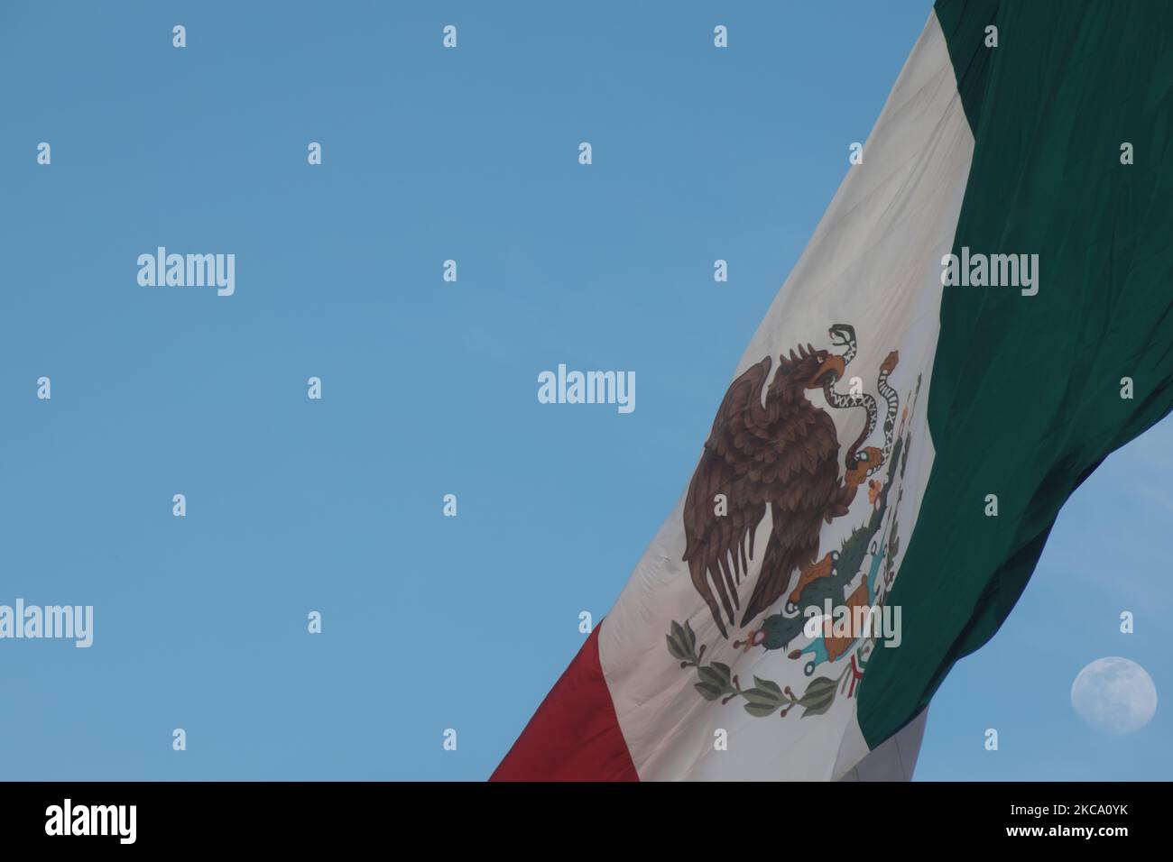 A view of the Mexican Flag in Juarez Chihuahua, Mexico, on February 24 ...