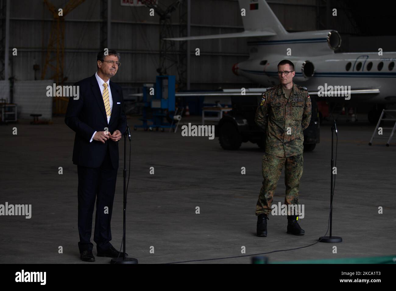 German Ambassador To Portugal Martin Ney and German Commander and ...