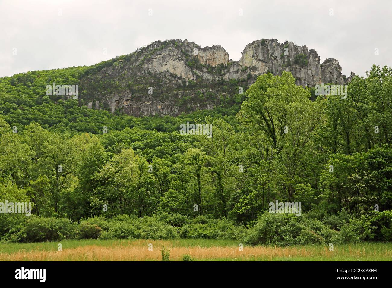 Landscape with Seneca Rocks - West Virginia Stock Photo - Alamy