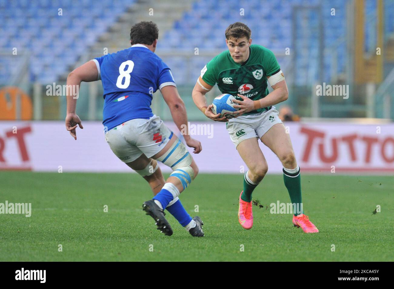 Number 13 of Ireland Garry Ringrose during the 2021 Guinness Six ...