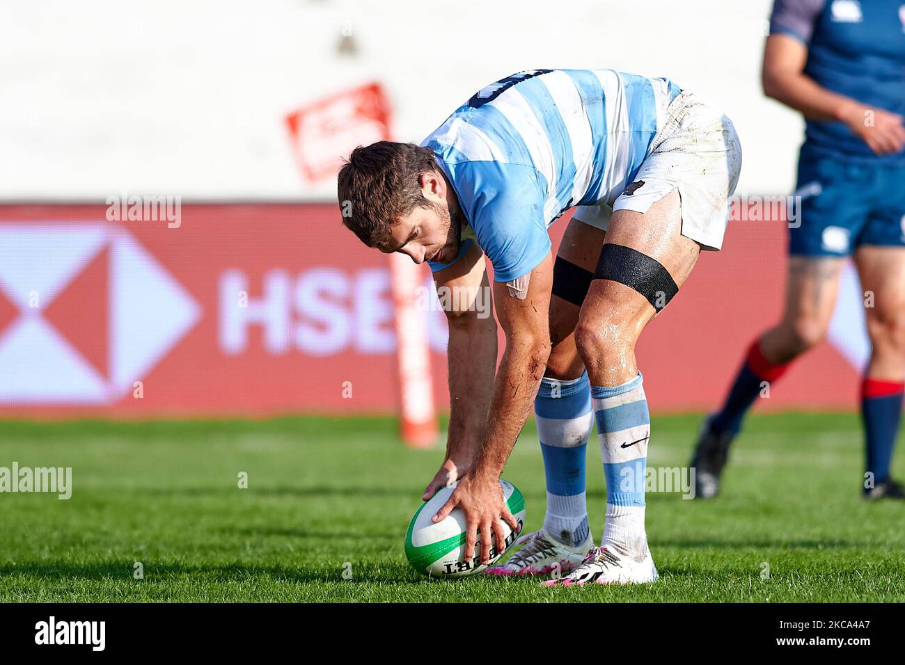 Players In action during the Madrid Rugby 7s match between Argentina ...
