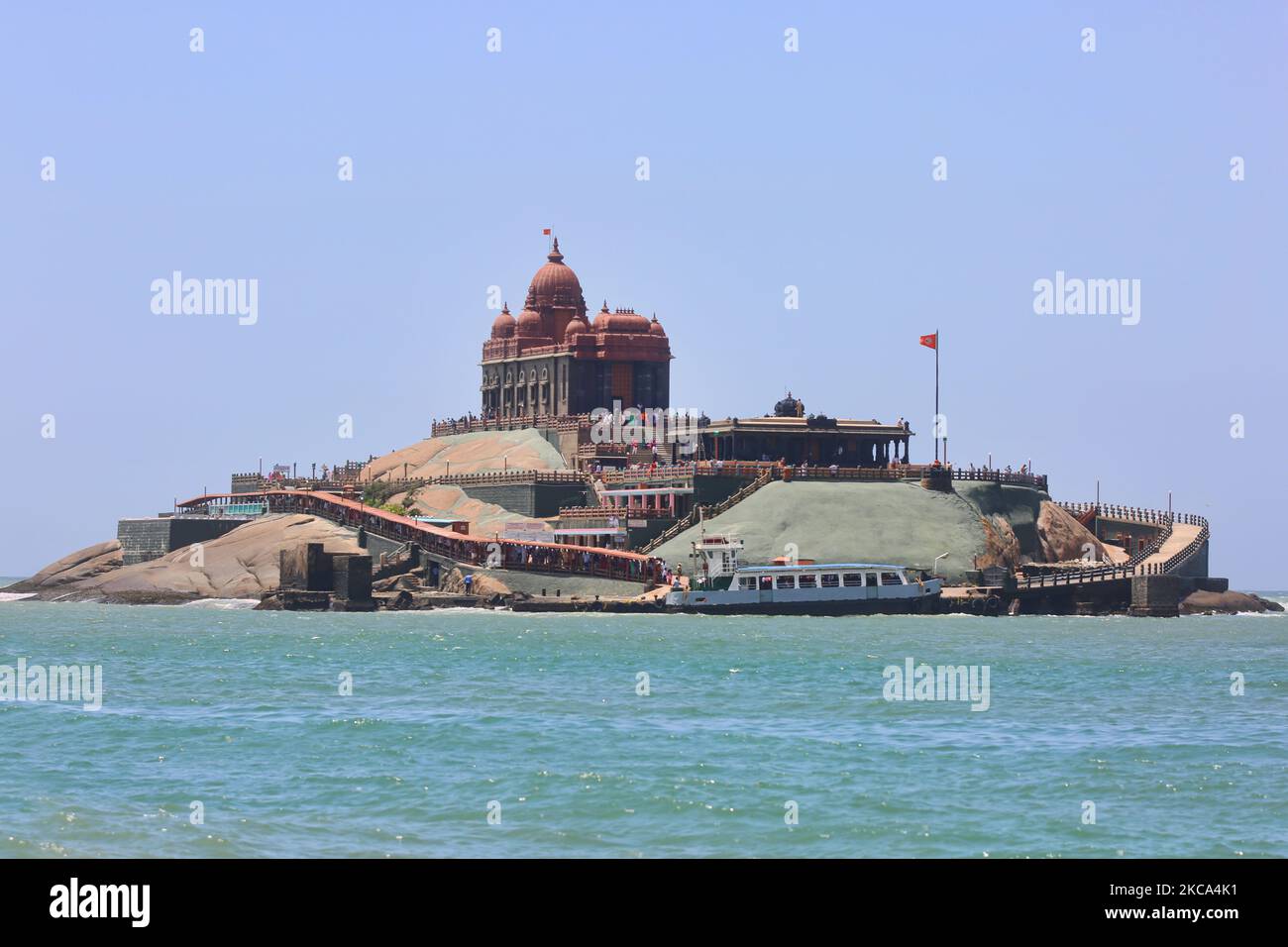 Vivekananda Rock Memorial Temple in Kanyakumari, Tamil Nadu, India. The ...