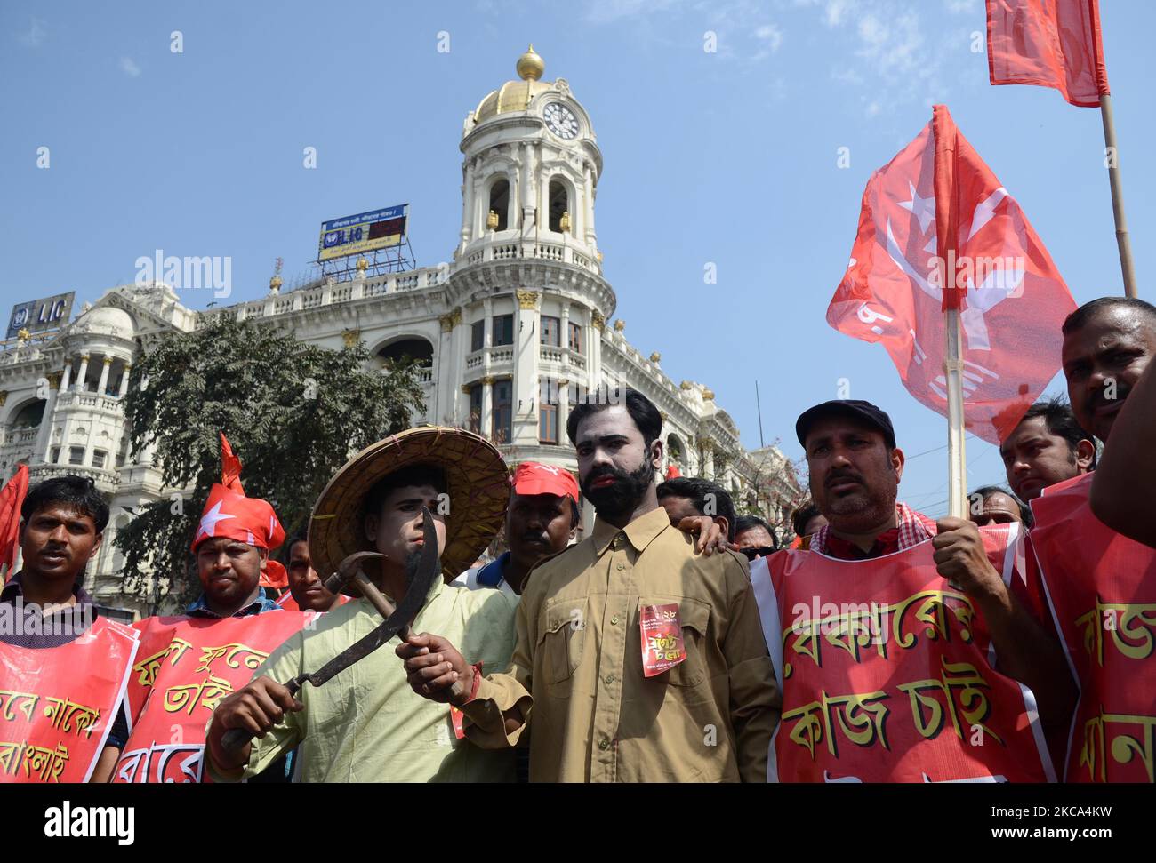 Supporters walks to attend a joint mass meeting in a mega rally ahead ...