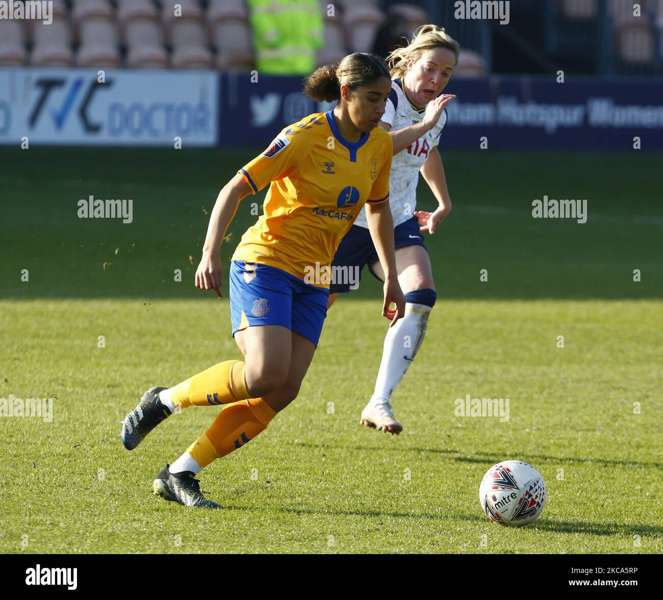 Gabrielle (Gabby)George of Everton Ladies during Barclays FA Women's ...