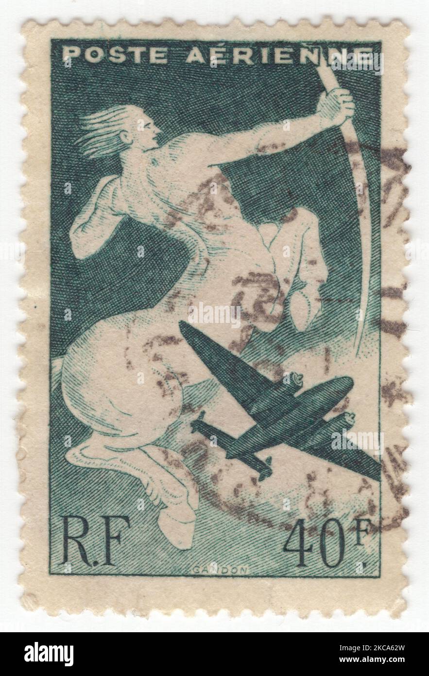 Centaur ancient creature mythology silhouette hi-res stock photography ...