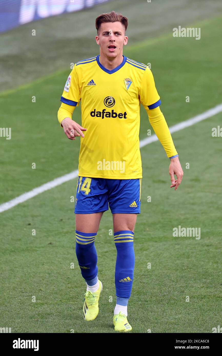 Ivan Alejo of Cadiz CF during the La Liga Santander match between Cadiz ...