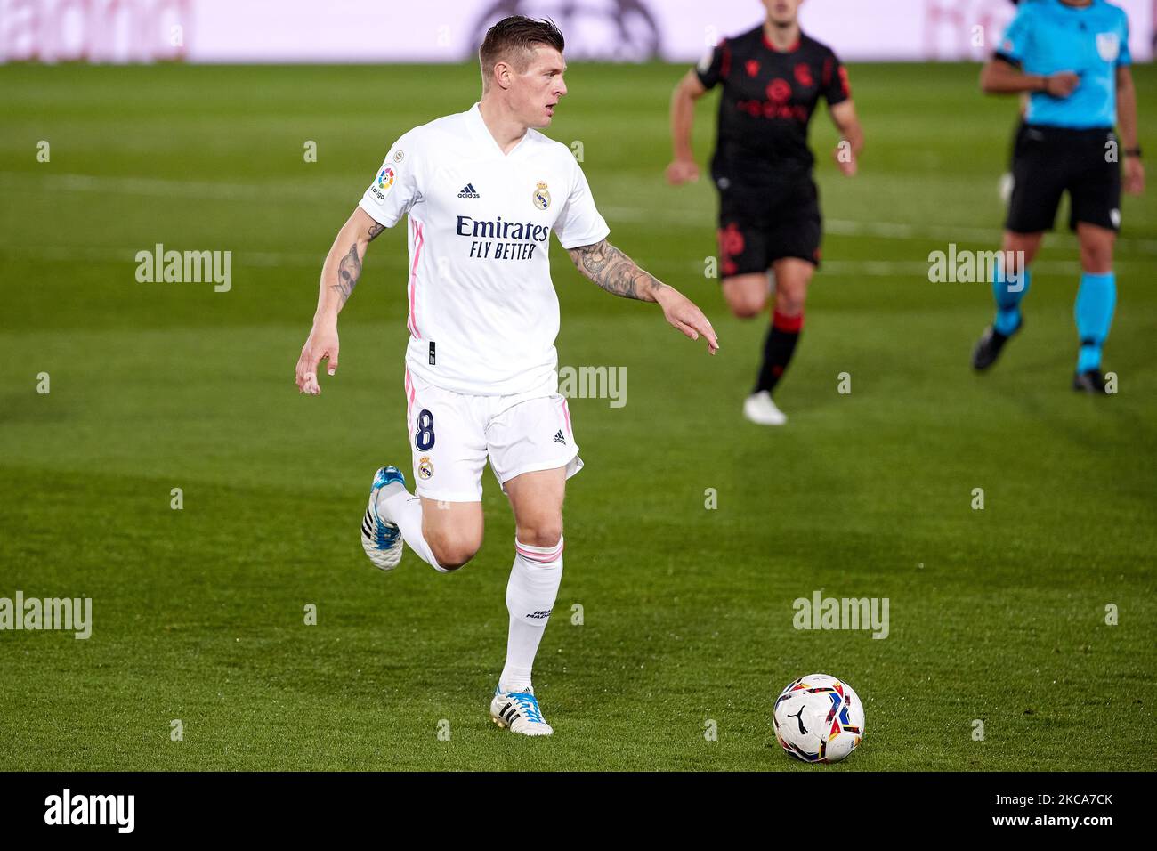 Toni Kroos of Real Madrid during the Spanish Liga Santander match ...