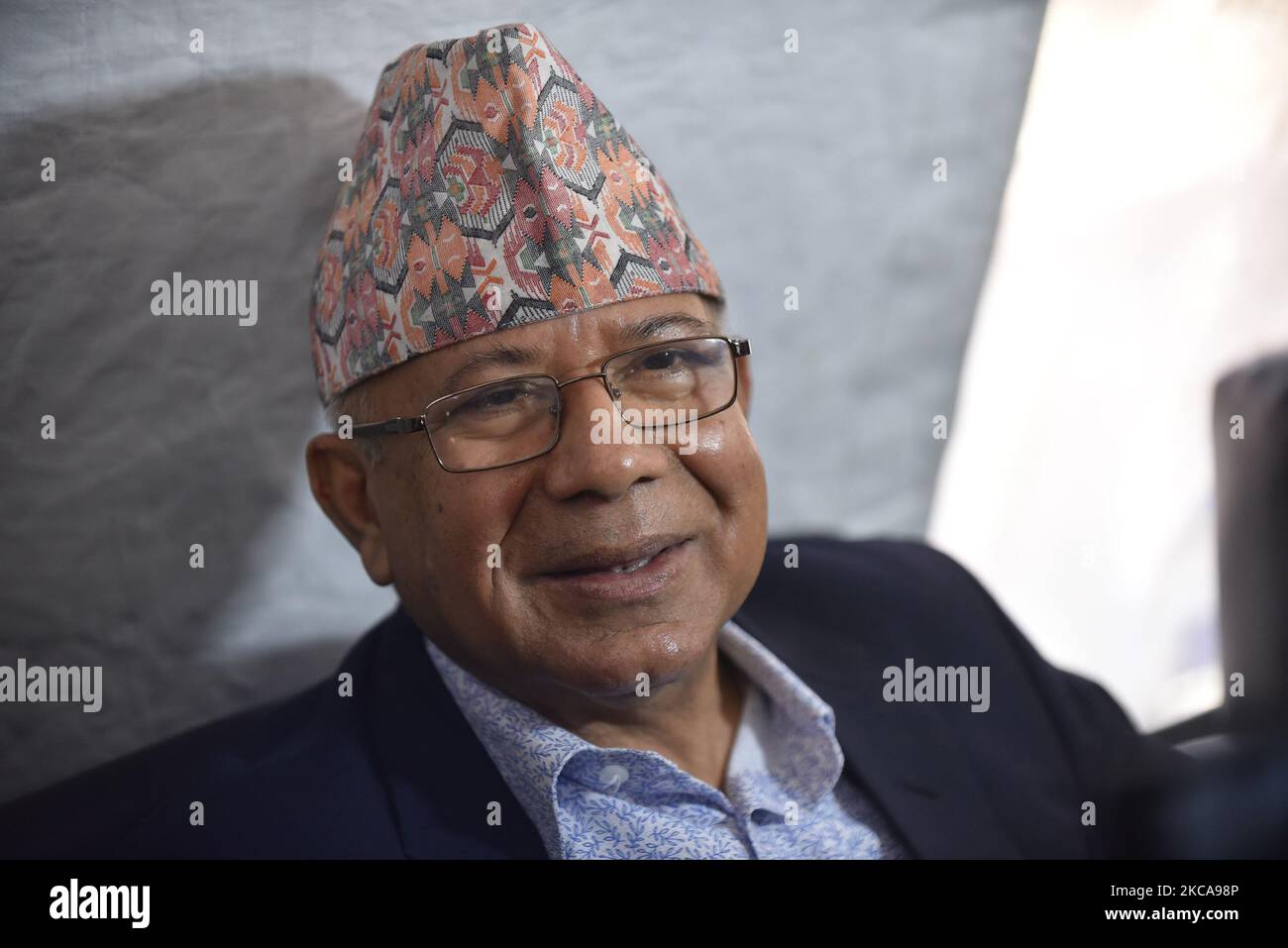 Formal prime minister madhav kumar nepal hi-res stock photography and ...