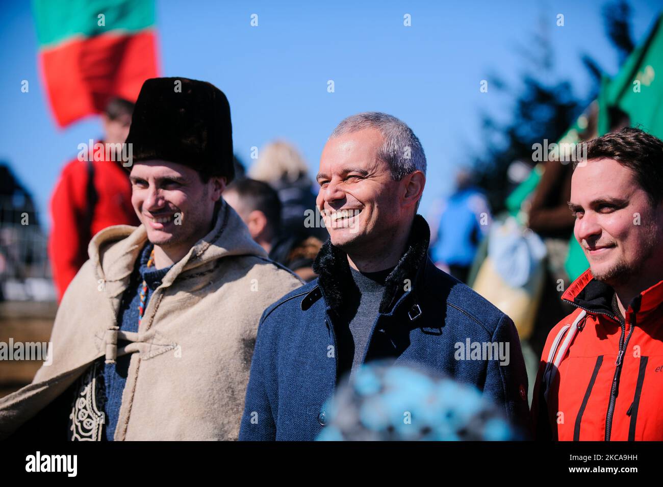 Kostadin Kostadinov, leader of the Bulgarian political party ...