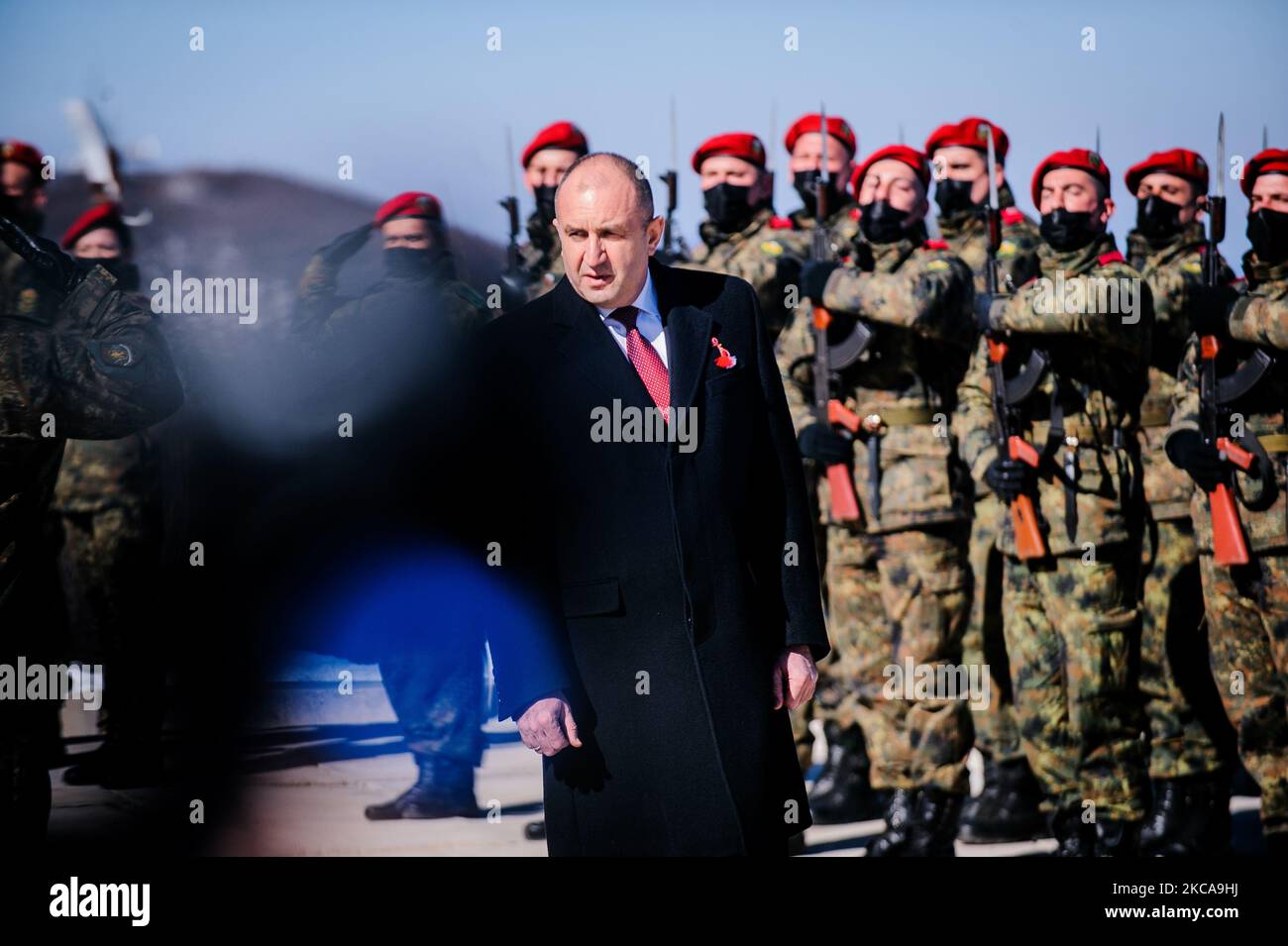 The President of Bulgaria Rumen Radev attends the celebrations of the ...