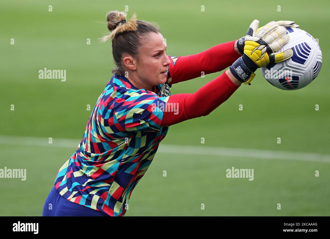 Sandra Panos during the match between FC Barcelona and Fortuna Hjorring ...