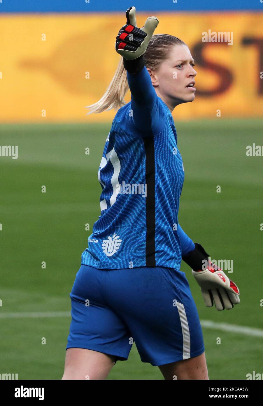 Line Johansen during the match between FC Barcelona and Fortuna ...