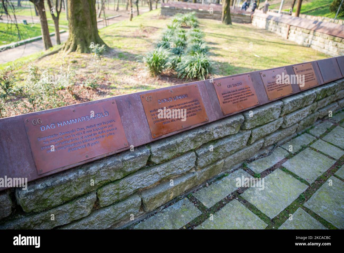 The ceremony for the unveiling of 5 new plaques in memory of the Giusti ...