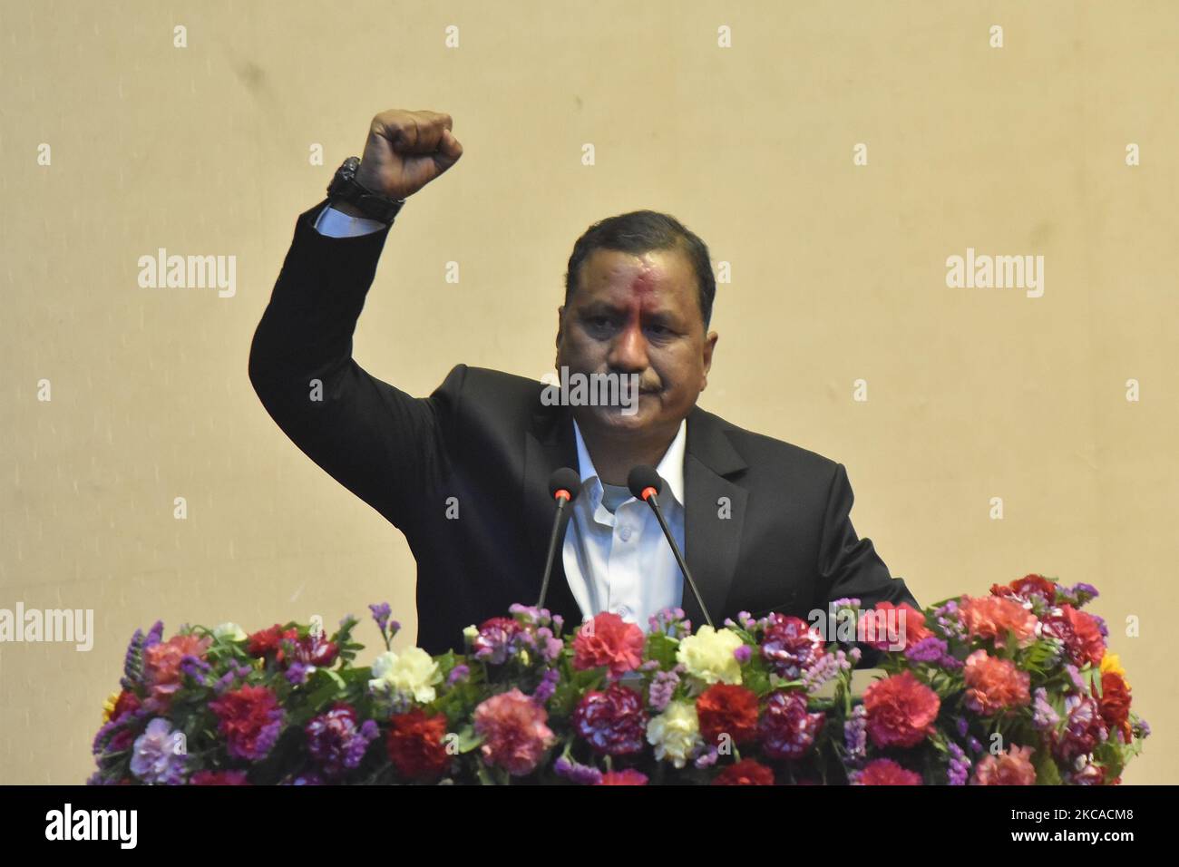 General secretary of communist party of nepal netra bikram chand hi-res ...