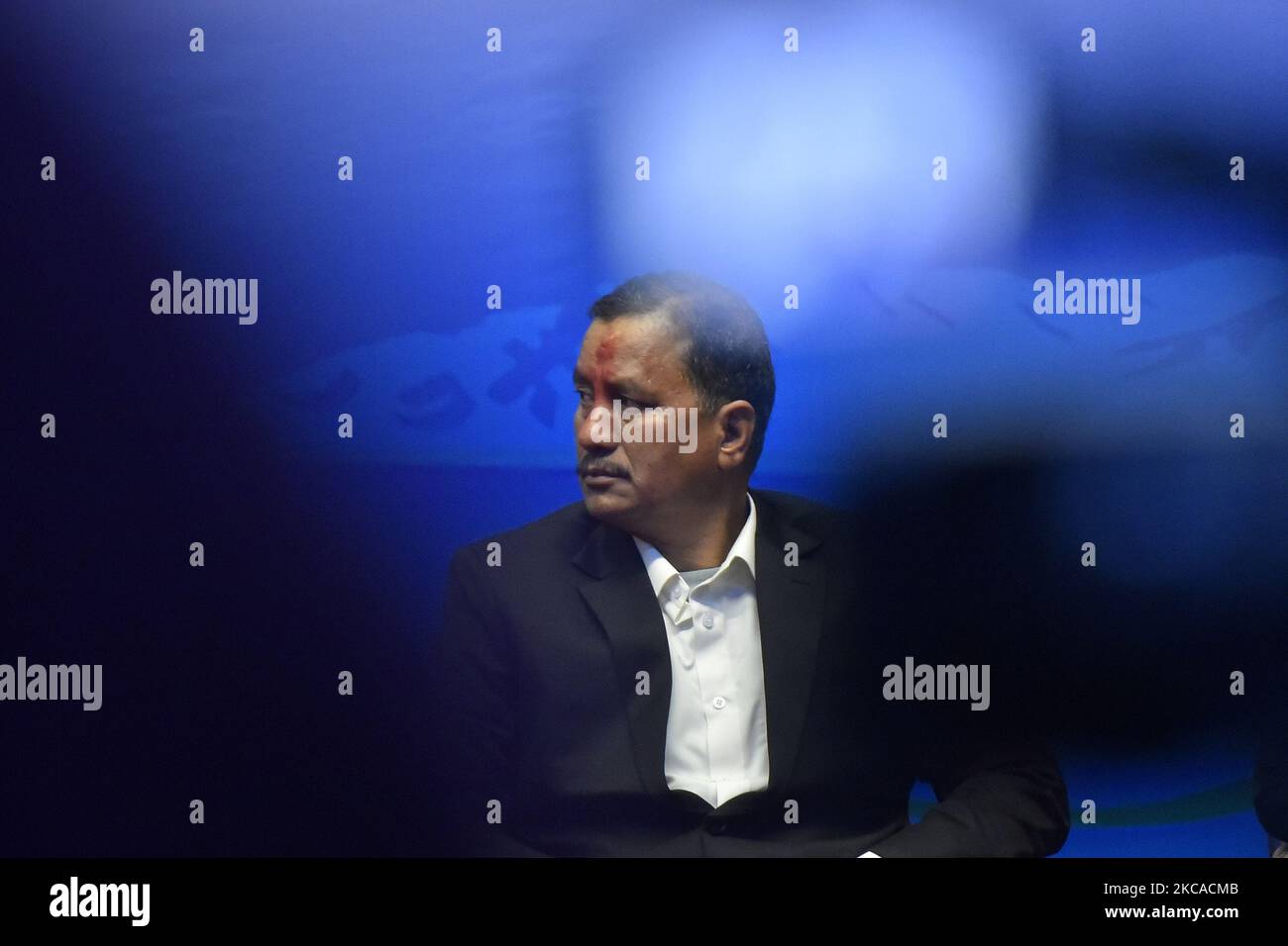 Portrait of general secretary of communist party of nepal hi-res stock ...