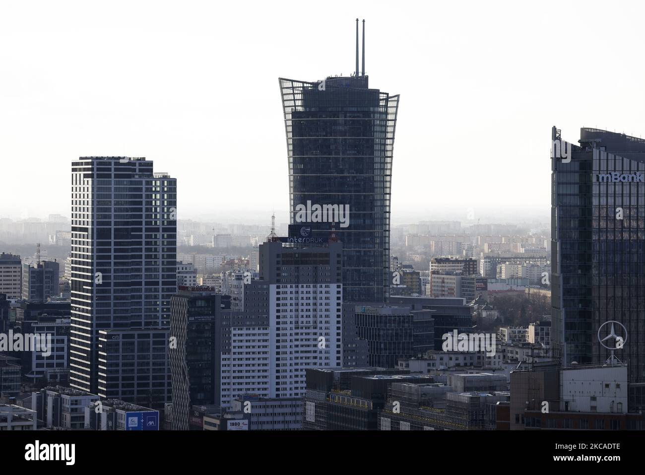 Warsaw spire building housing hi-res stock photography and images - Alamy