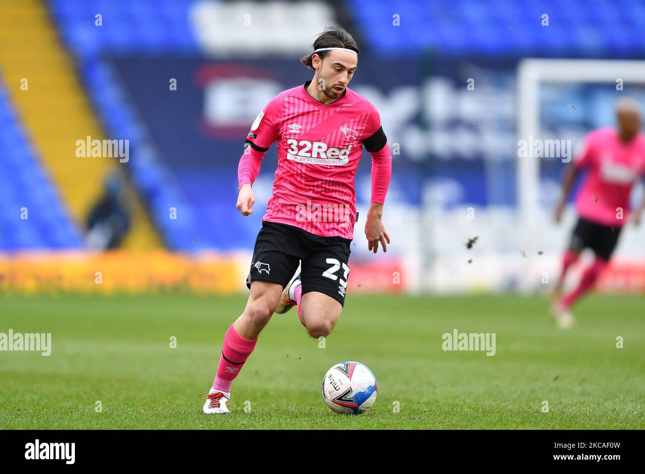 Patrick Roberts of Derby County in action during the Sky Bet ...