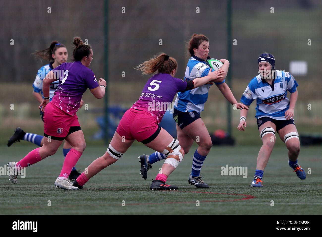 Lisa Cockburn of Darlington Mowden Park Sharks and Cath ODonnell of ...