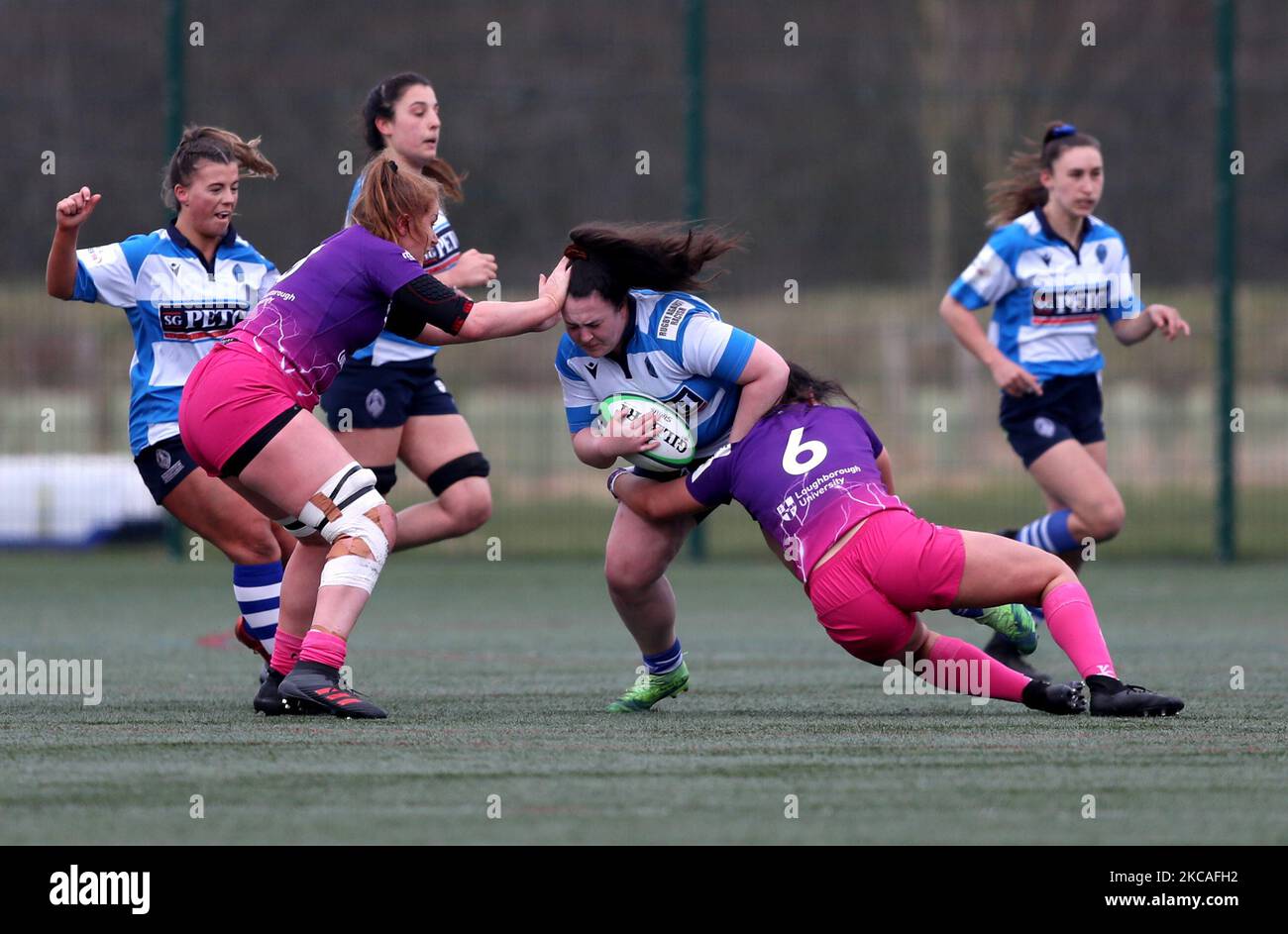 Jasmine Hazell of Darlington Mowden Park Sharks and Bryony Field of ...