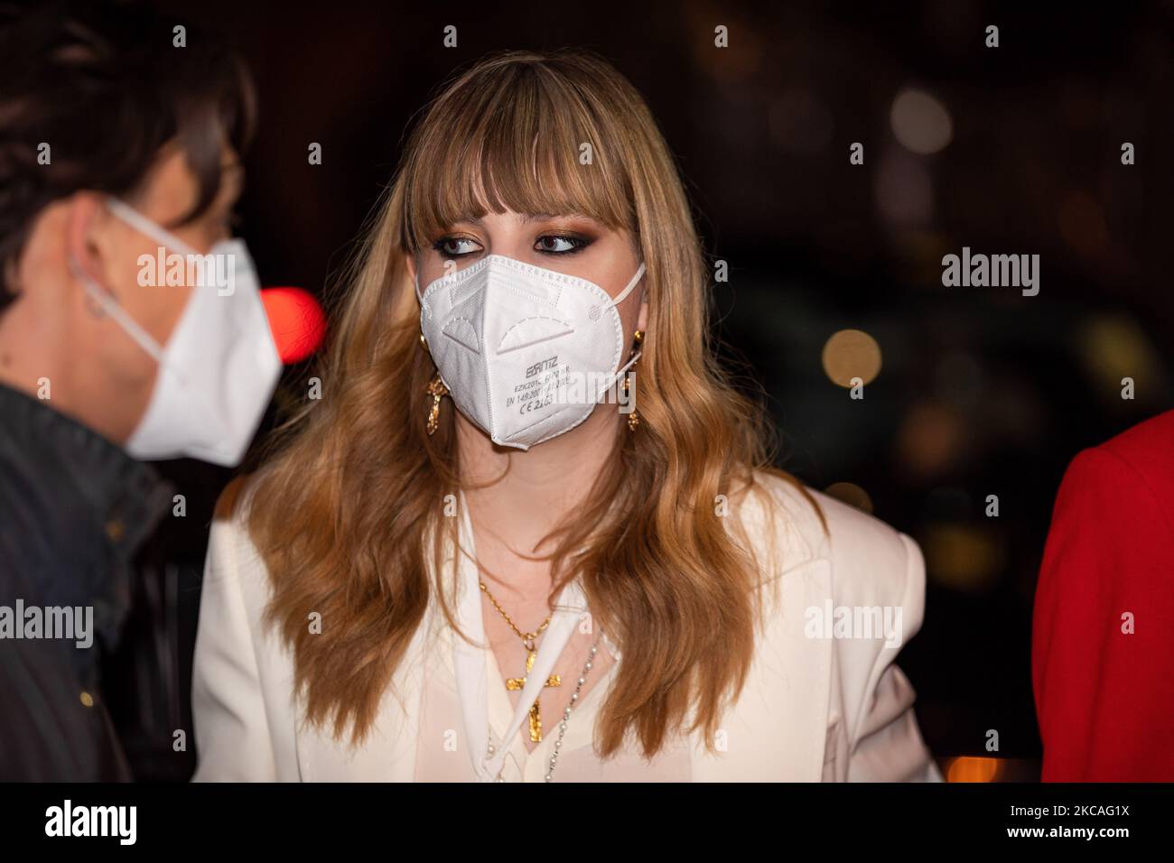 Victoria De Angelis of Maneskin attends Che Tempo Che Fa Tv Show on ...