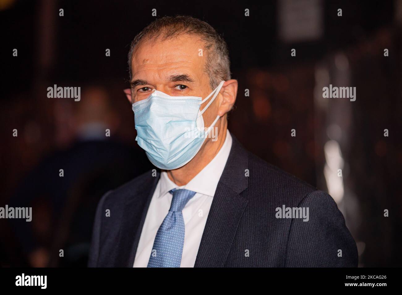 Carlo Cottarelli attends Che Tempo Che Fa Tv Show on March 07, 2021 in ...
