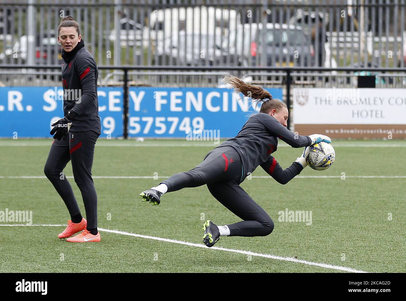 Rylee Foster and Rachael Laws of Liverpool Women during FA Women's ...