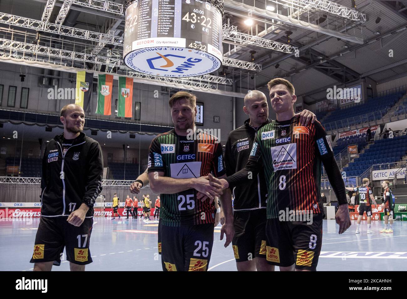 (from left to right) Tim Hornke, Marko Bezjak, Zeljko Musa and ...