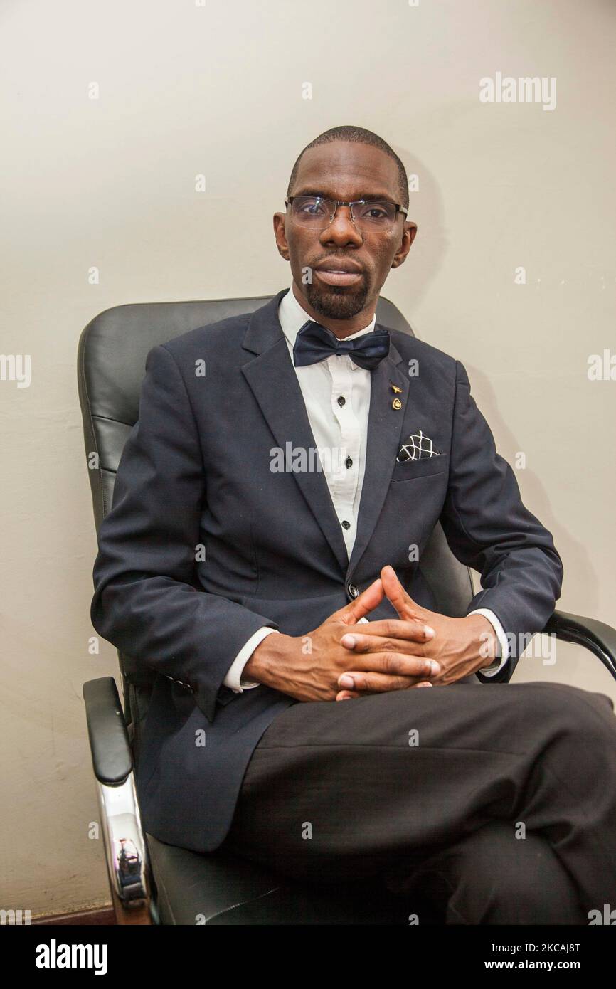 Lusaka, Zambia. 1st Nov, 2022. Kelvin Chisanga, a Zambian social ...