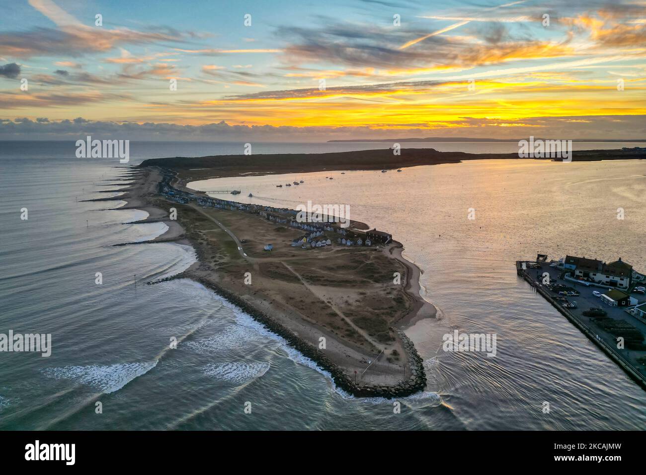 Aerial view mudeford hi-res stock photography and images - Alamy