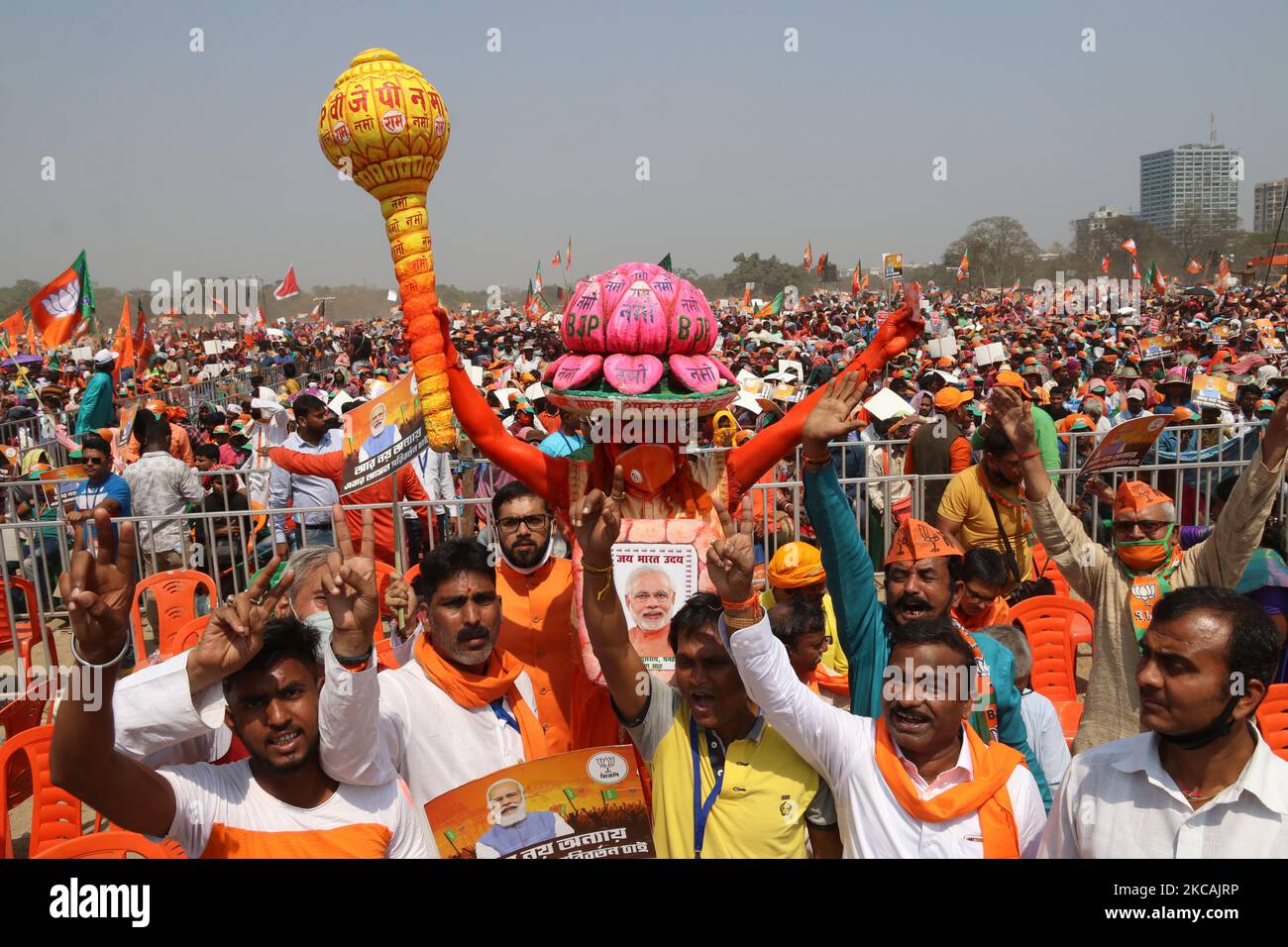 Indias prime minister narendra modi gestures hi-res stock photography ...