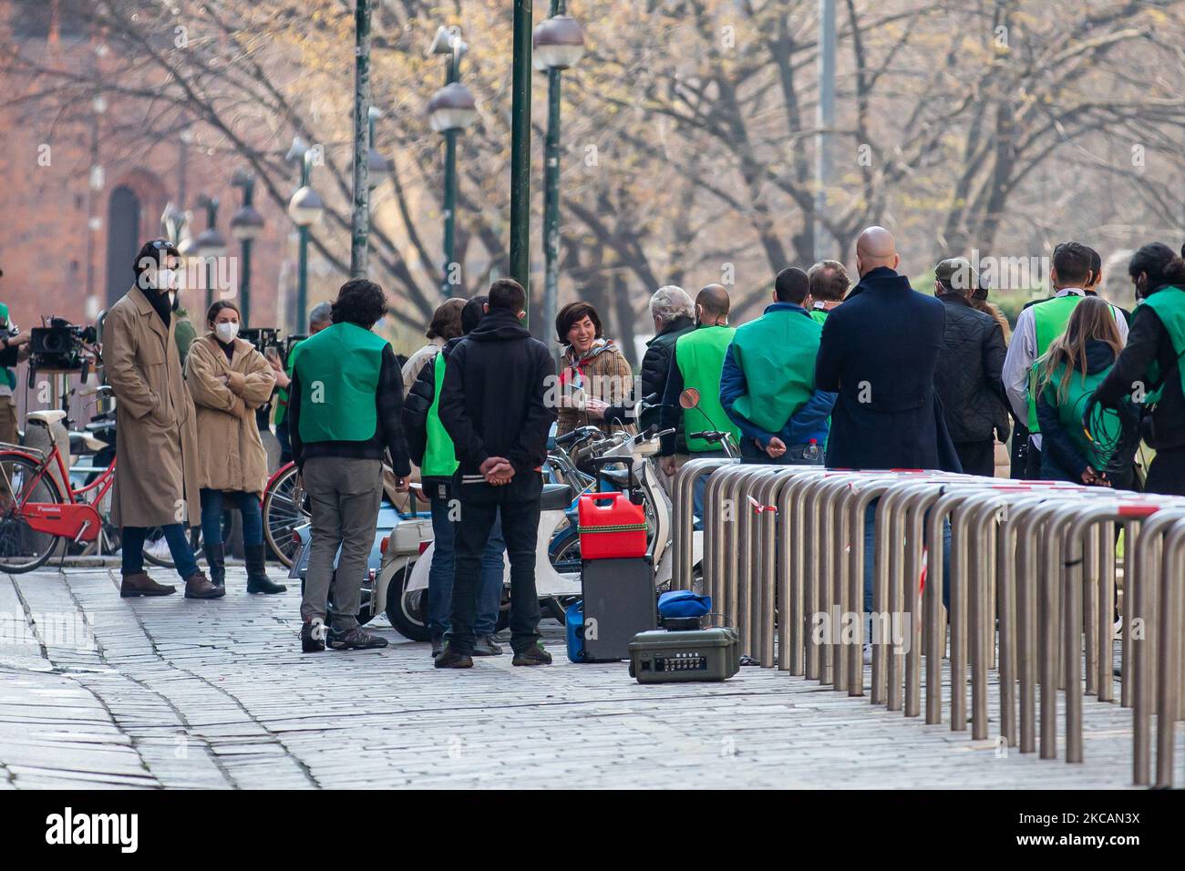 Lady Gaga is seen on the House of Gucci movie set on March 10, 2021 in ...