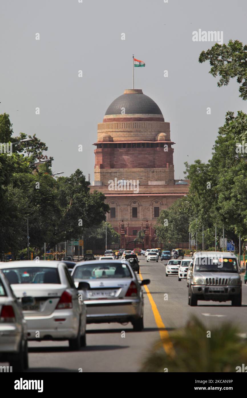 The Presidental Palace (Rashtrapati Bhavan) building in New Delhi ...