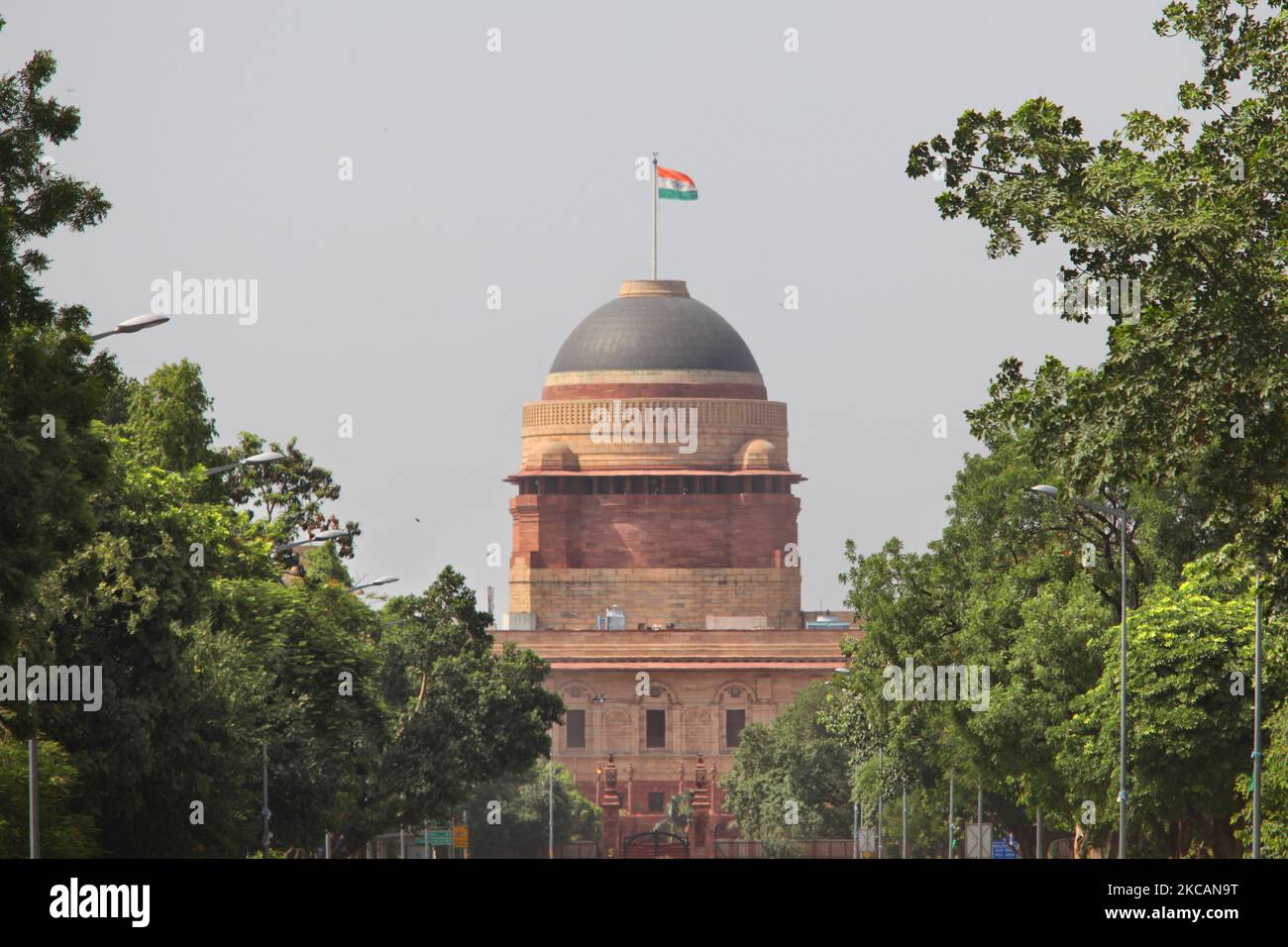 The Presidental Palace (Rashtrapati Bhavan) building in New Delhi ...