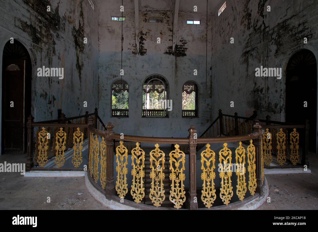 Ancient B N Palace (Basanta Nivas Palace) building is seen just ...