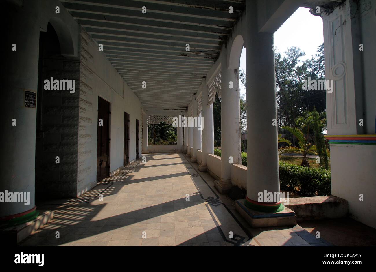 Ancient B N Palace (Basanta Nivas Palace) building is seen just ...