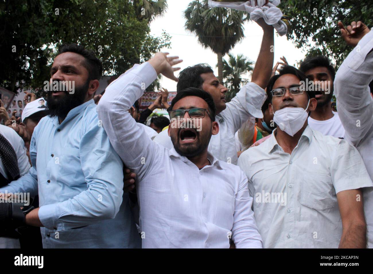 Members of National Students Union of India (NSUI), the student body of ...