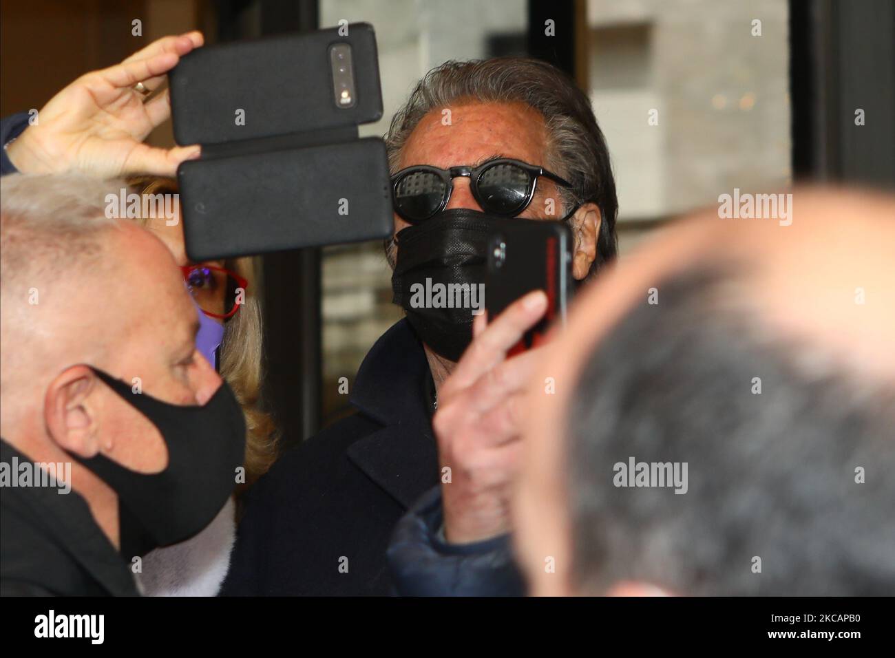 Al Pacino spotted at Palazzo Parigi for the filming of ‘House Of Gucci ...