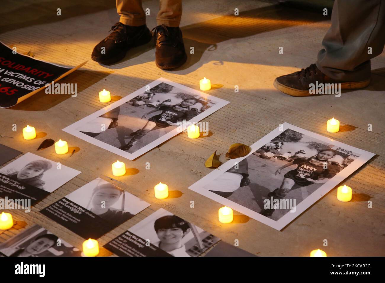 Milk Tea Alliance Indonesia in action during Solidarity for the Myanmar ...