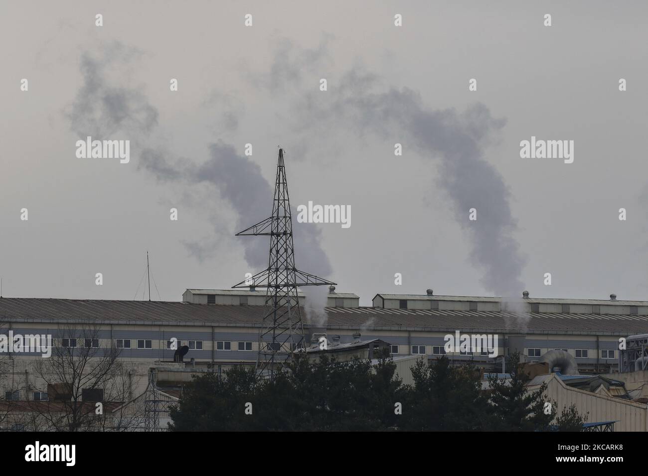 In this pictures taken date is March 6, 2021. Ultra fine dust covered ...