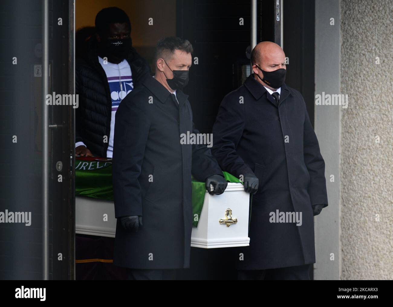 The coffin of George Nkencho, a 27-year-old man was shot dead by Gardai ...