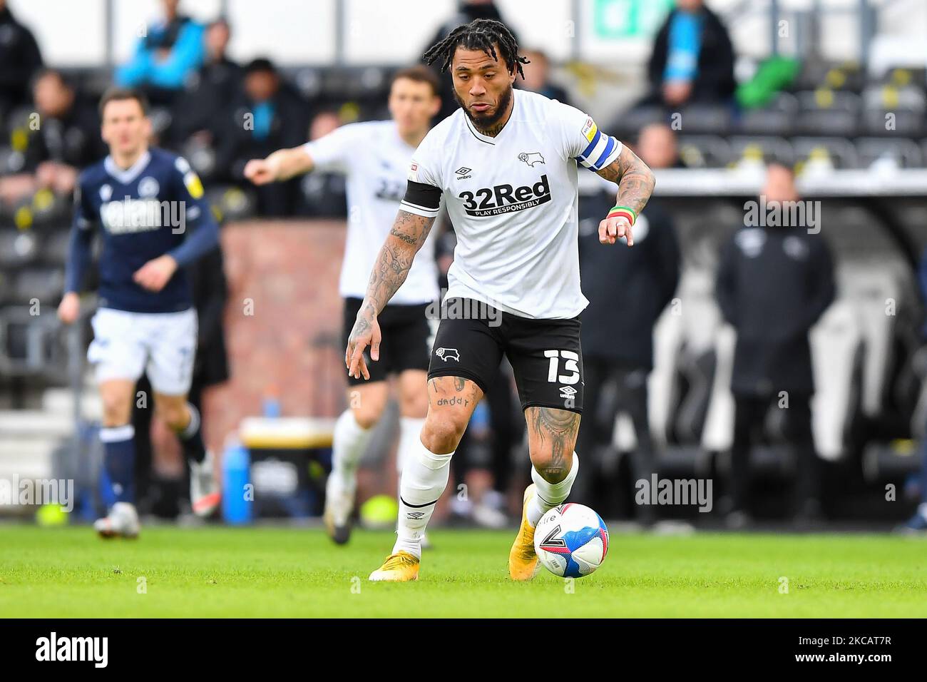Colin Kazim-Richards of Derby County in action during the Sky Bet ...